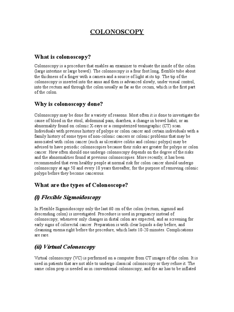 COLONOS | Download Free PDF | Colonoscopy | Colorectal Cancer