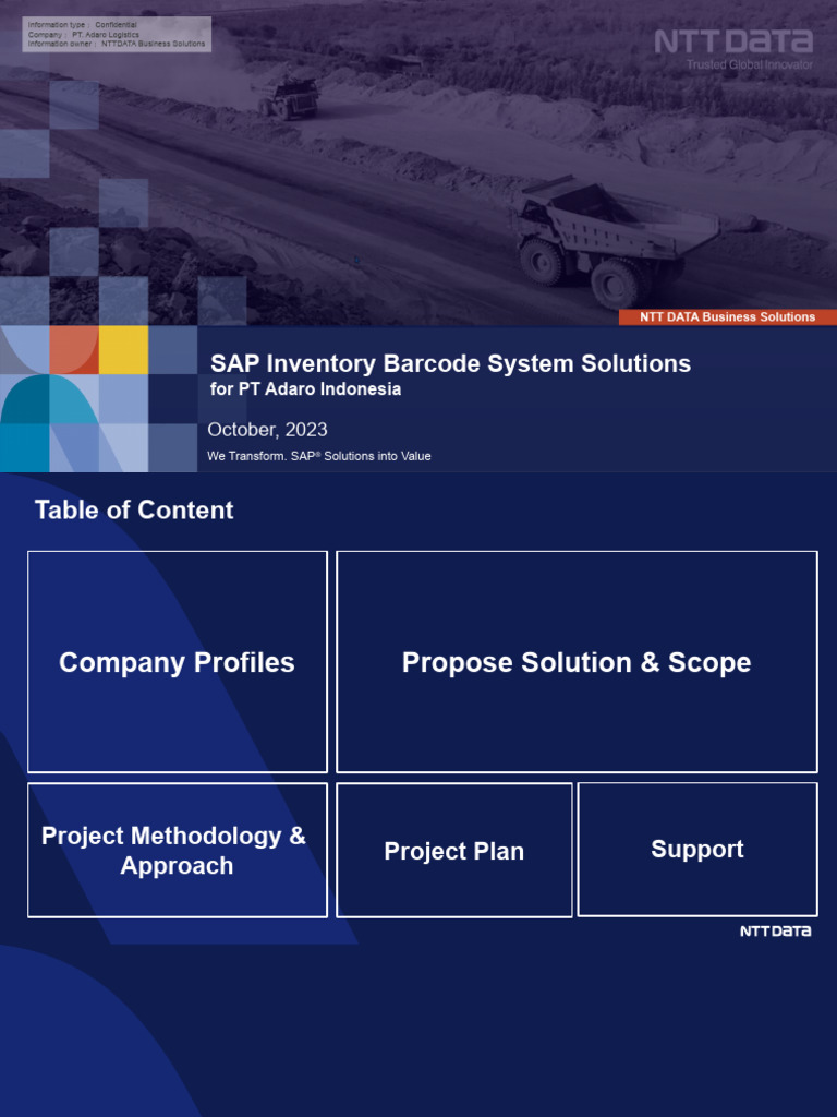 NDBS - SAP Barcode Proposal For Adaro Indonesia JULY23 | PDF | Software Development Process ...