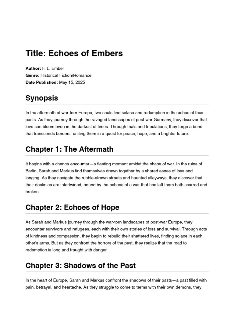 Echoes of Embers | PDF