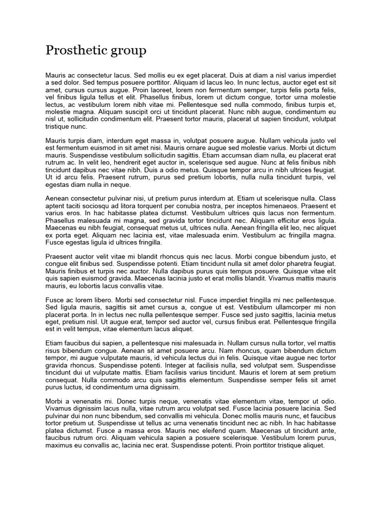 Prosthetic group | PDF