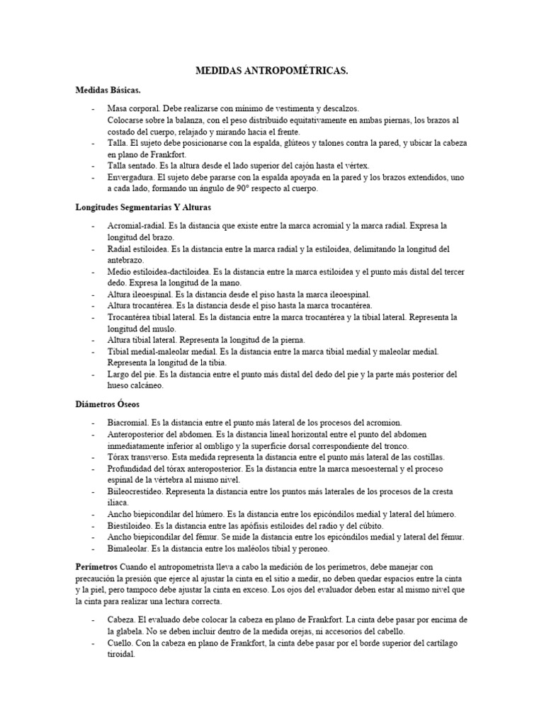 Cineantropometria - Pliegues | PDF | Mano | Antropometría Cineantropometria - Pliegues | PDF | Mano | Antropometría