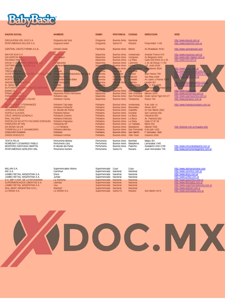 Xdoc - MX Puntos de Venta | PDF | Minoristas | Minoristas de alimentos
