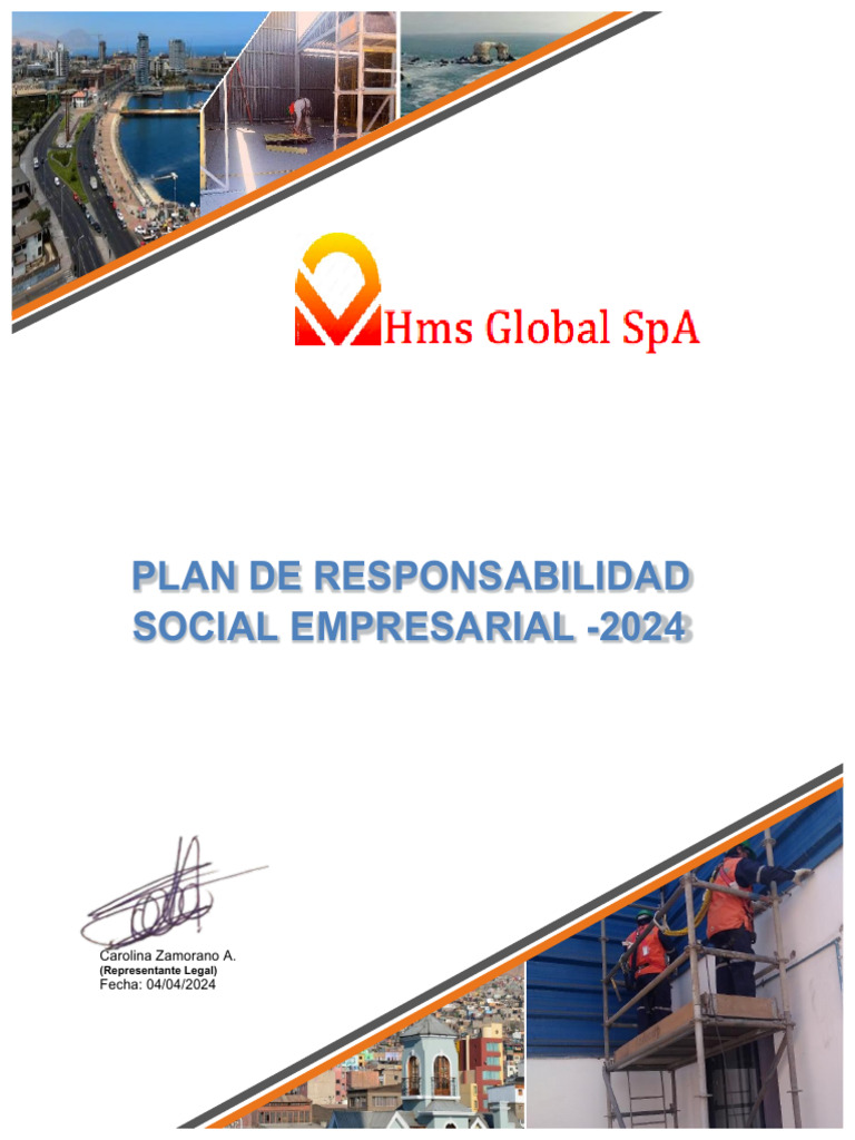 G. Plan de Responsabilidad Social | PDF | Sustentabilidad | Responsabilidad social corporativa