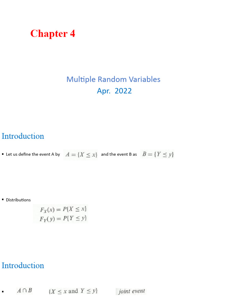 Chapter 4 | PDF | Probability Distribution | Probability Density Function
