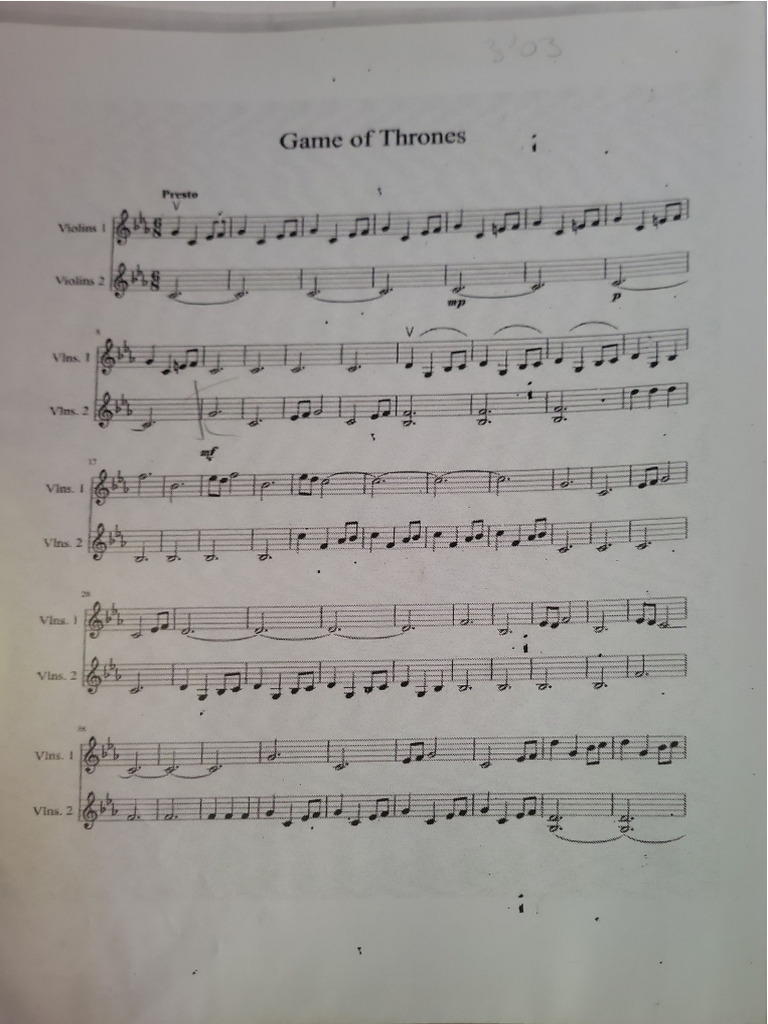 Game of Thrones Melodie | PDF