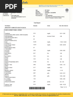 Lal Pathlabs Report | PDF | Medical Specialties | Blood