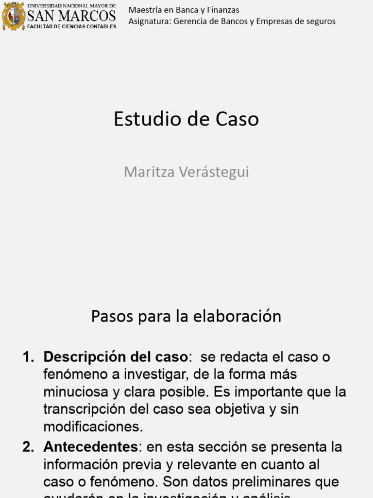 Estudio de Caso | PDF | Caso de estudio