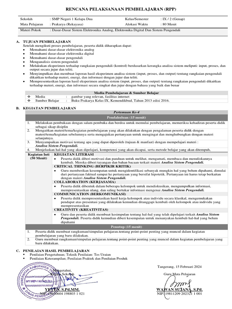 Aksi Nyata Literasi Prakarya Kelas 9F | PDF