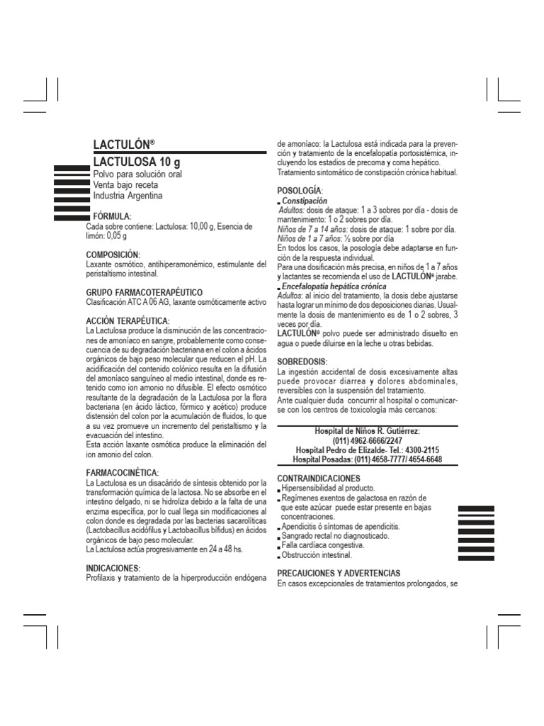 83 Lactulon | Descargar gratis PDF | Medicina CLINICA | Especialidades ...