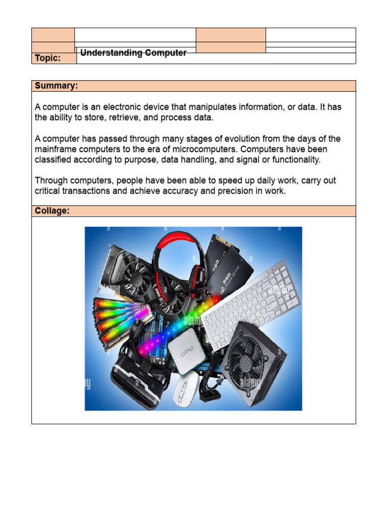 Evolution and Function of Computers | PDF