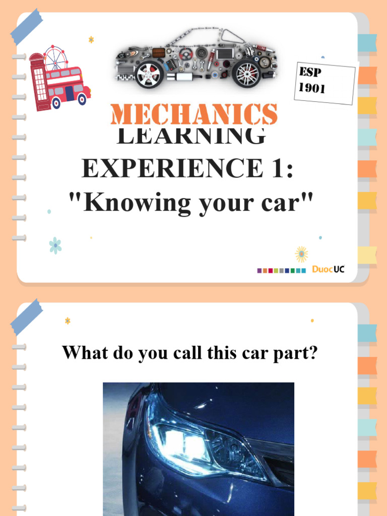 Lesson 4 - Interior car parts | PDF | Car | Vehicle Technology