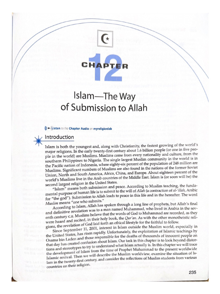 Chapter 12: Islam-The Way | PDF