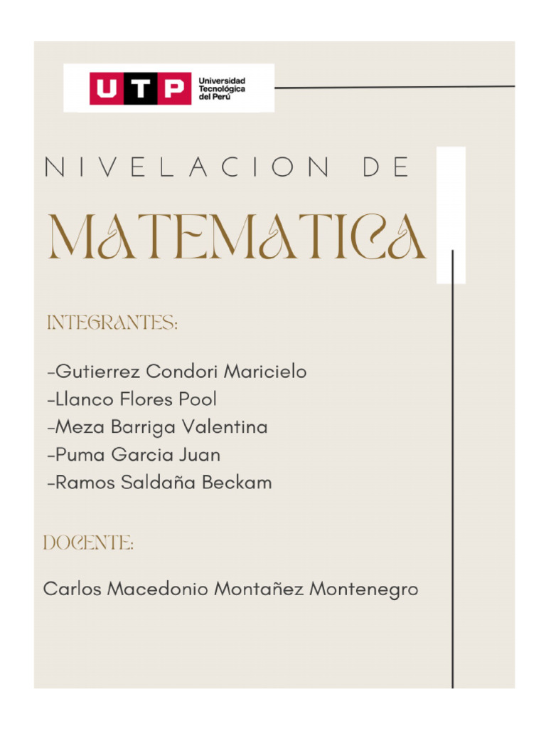 Tarea matematica | PDF