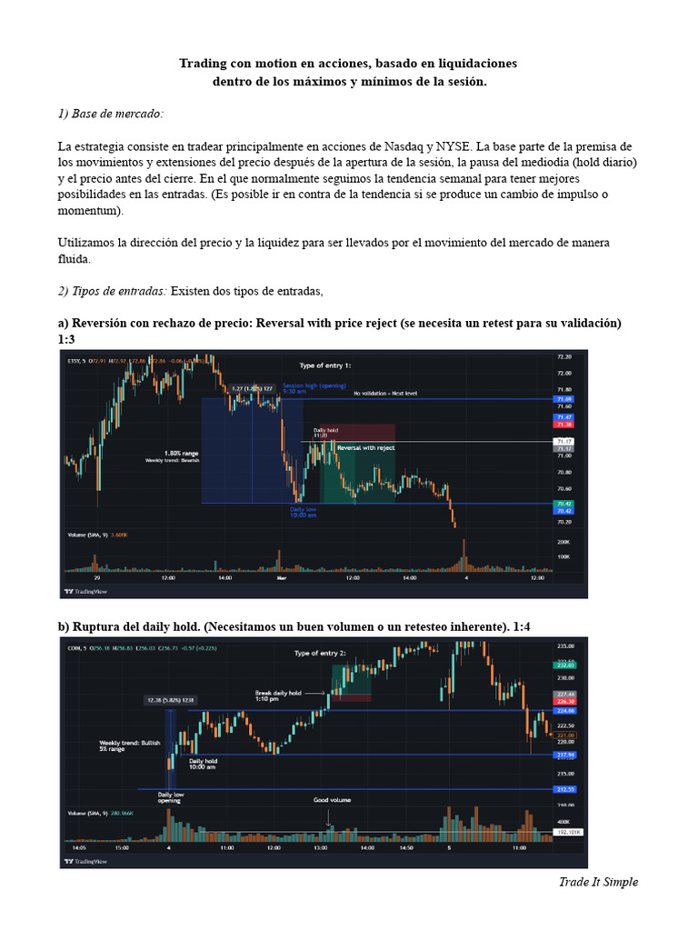 Estrategia para Trading de Acciones Motion | PDF