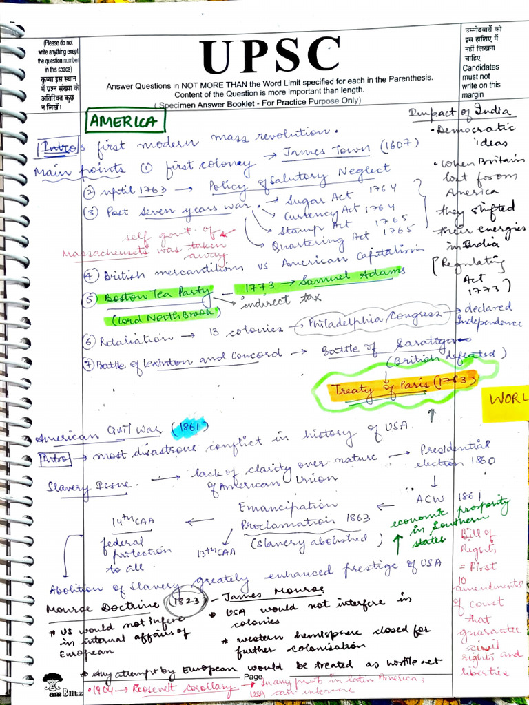 World History Short Notes | PDF