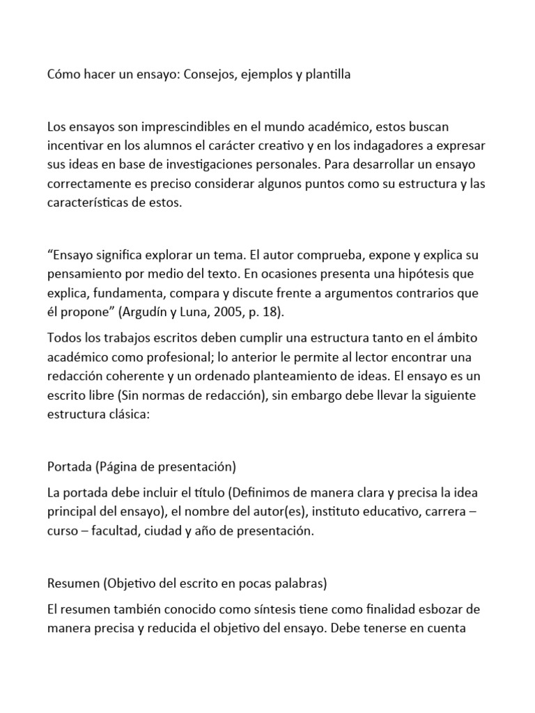Cómo Hacer Un Ensayo | PDF | Ensayos | Teoría