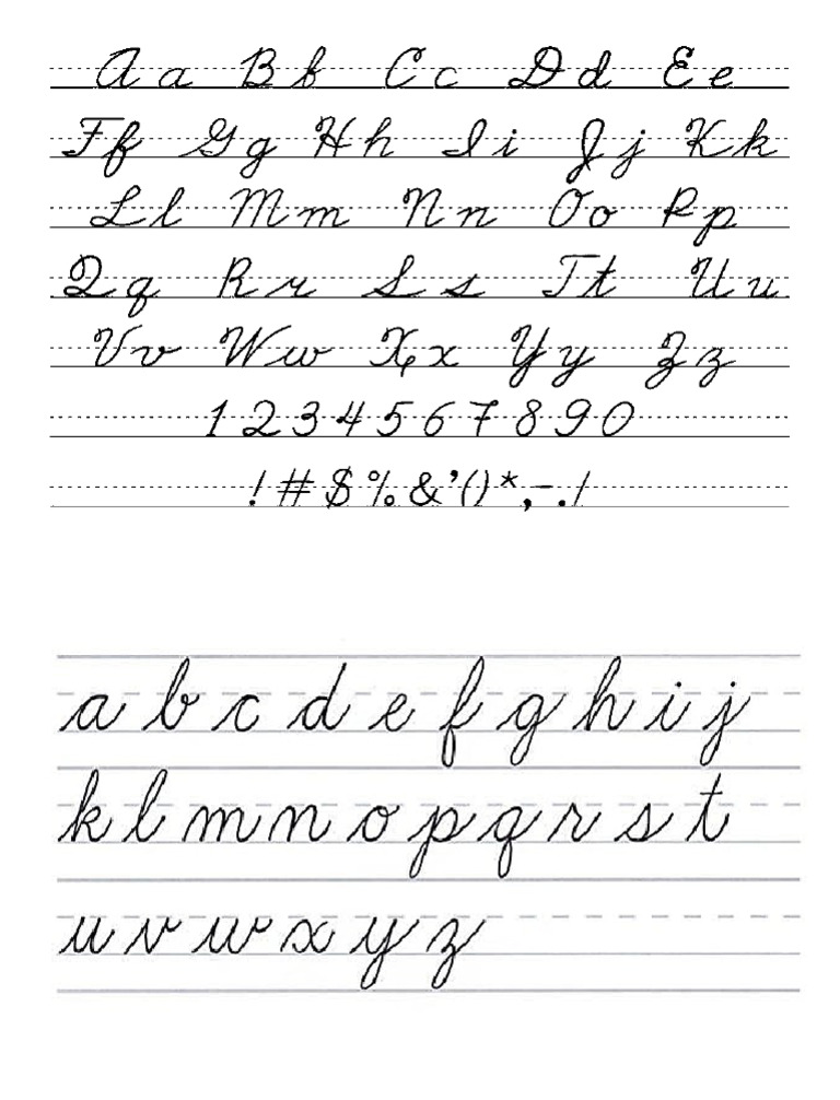 Cursive Poster | PDF