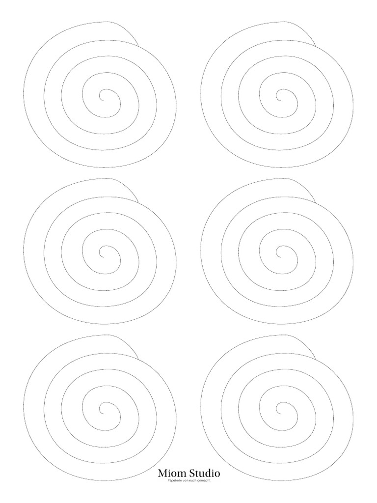 Miomstudio Vorlage Popup Spirale | PDF