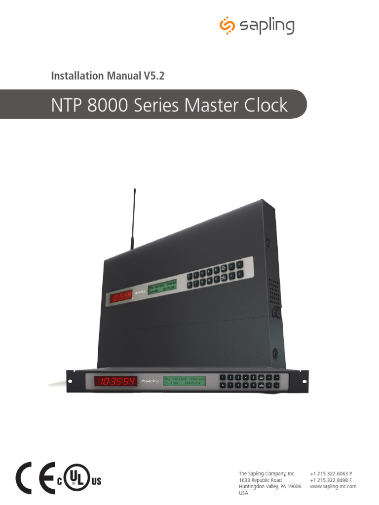 Sapling NTP 8000 Manual V5.2 | PDF | Electrical Wiring | Electrical ...