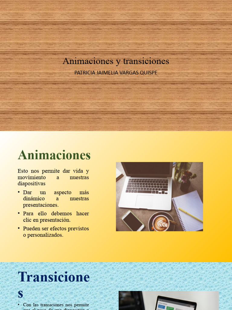 Animaciones y Transiciones Patricia Vargas | PDF