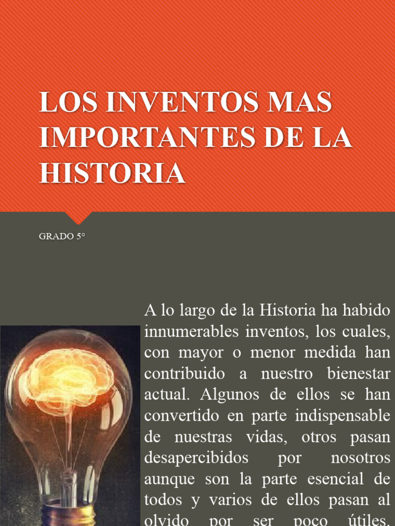 Los 10 Inventos Mas Importantes De La Historia Los Inventos Mas Famosos ...