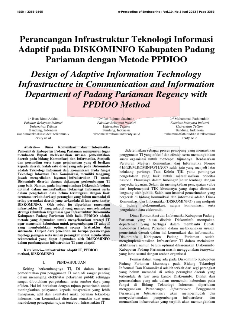 CONTOH Metode PPDIOO | PDF