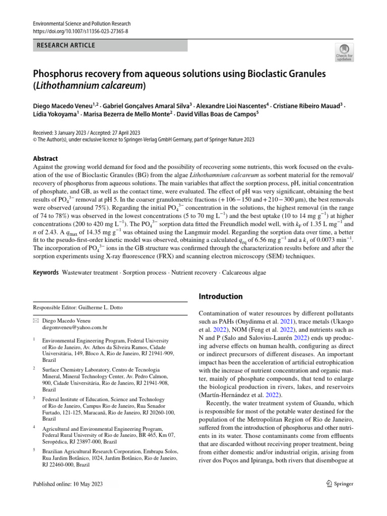 Veneu Et Al 2023 | Download Free PDF | Adsorption | Physical Sciences