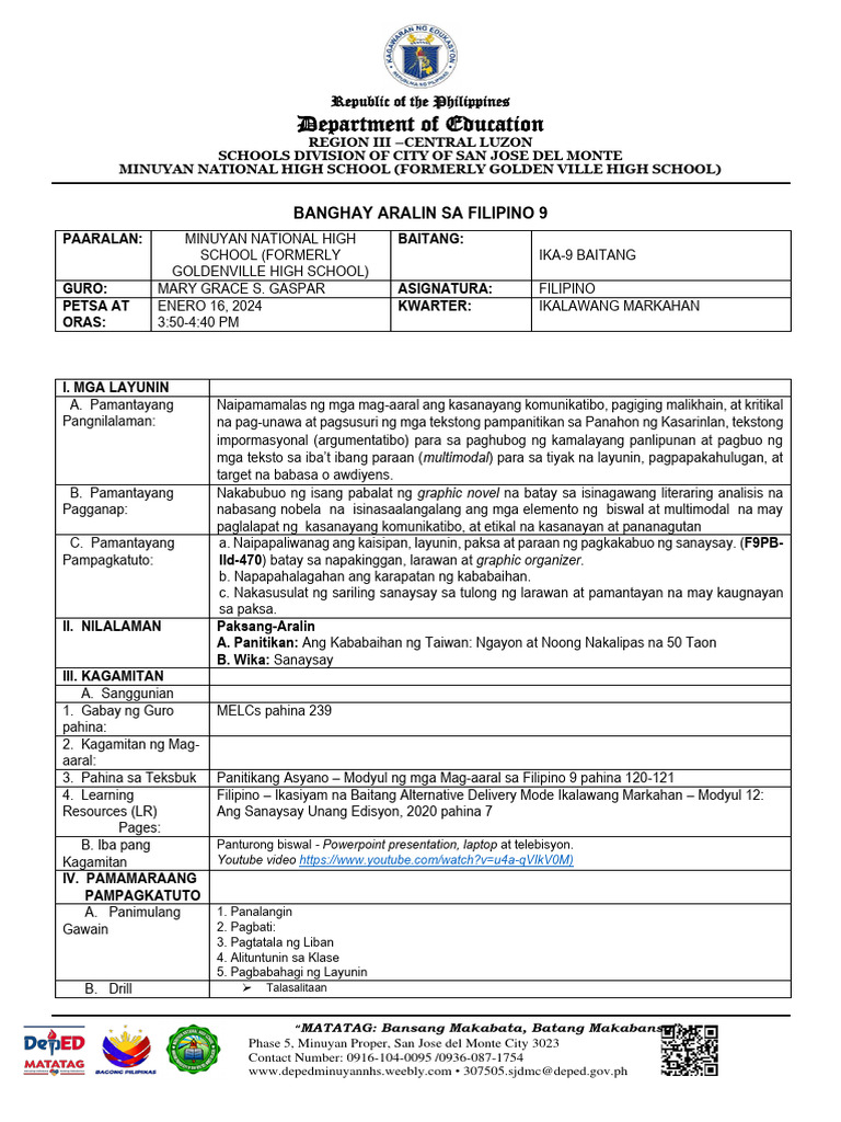 COT2 Semi DLP Filipino9 | PDF