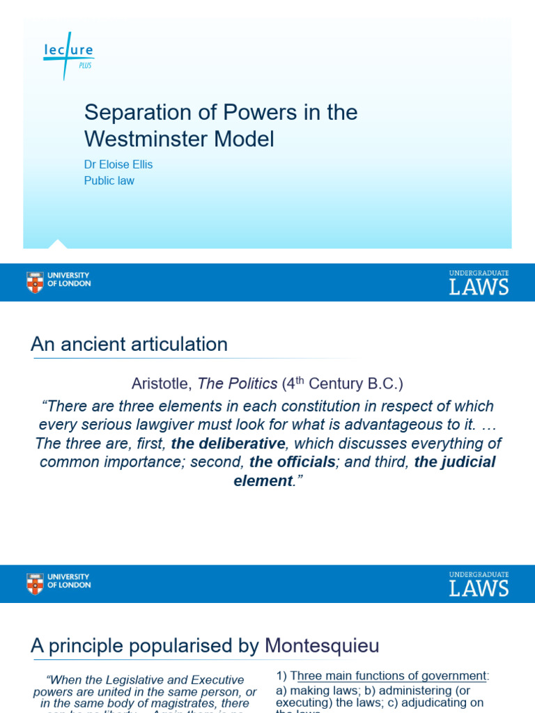 SOP Slides - Public Lecture PlusSlides (Jan 2023) | PDF | Separation Of Powers | Judiciaries