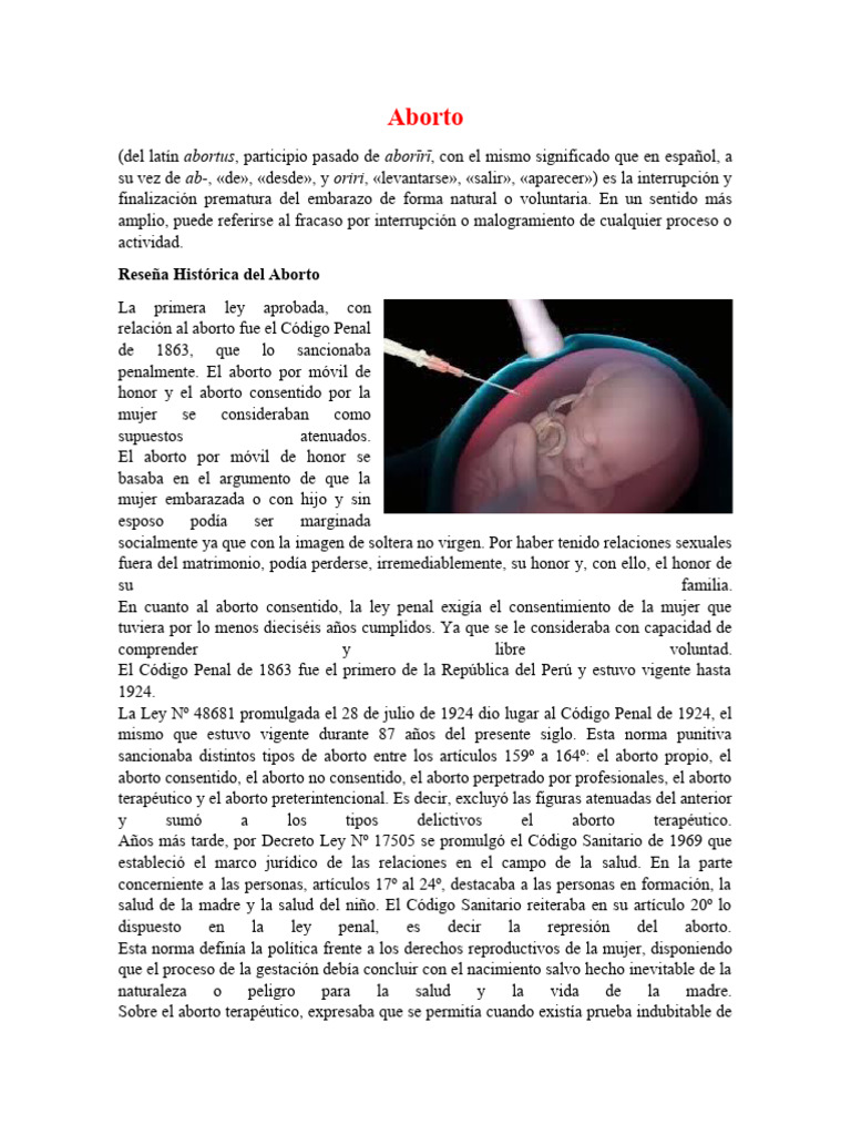 Aborto | PDF | Aborto | Aborto espontáneo