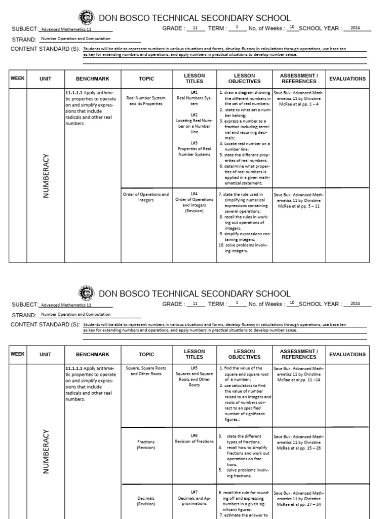 Advanced Maths 11 OBE - SBC Format | PDF | Mathematics | Logarithm