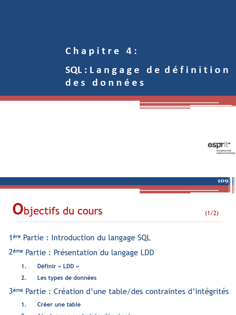 Introduction au langage SQL et LDD | PDF | SQL | Données