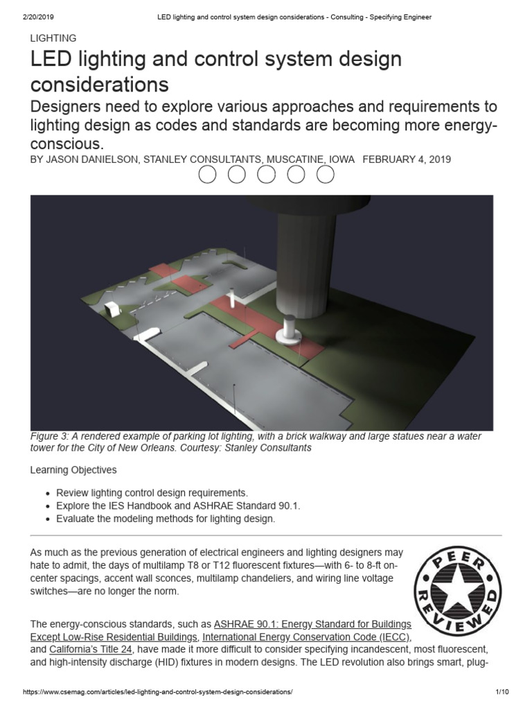 LED Lighting and Control System Design Considerations | Download Free ...
