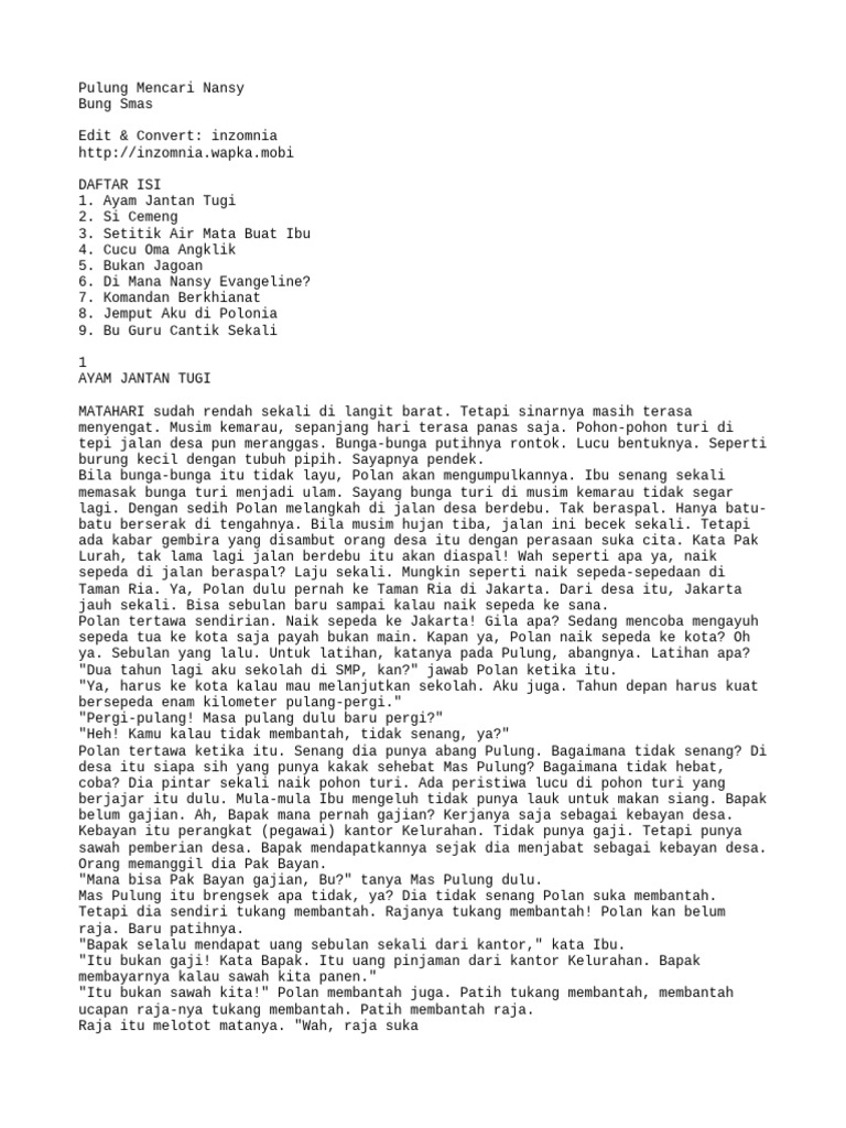 Petualangan Polan dan Pulung | PDF