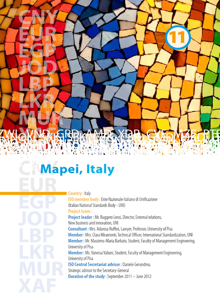 2012_economic_benefits_of_standards_2_italy_mapei_en | PDF | Quality Management | Iso 9000