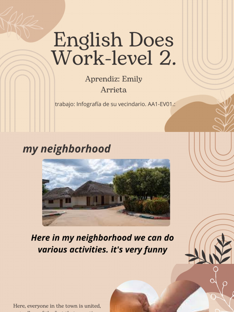 Infografía de Su Vecindario. AA1-EV01. | PDF