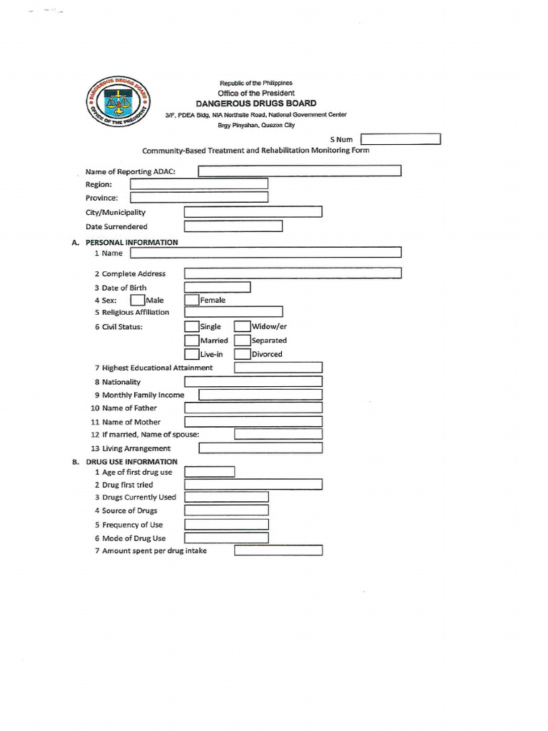 Annex H Community-Based Monitoring Form | PDF