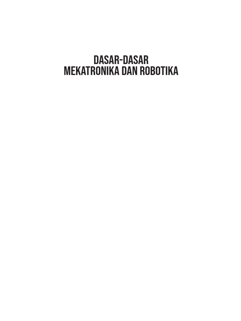 Dasar Mekatronika dan Robotika | PDF | Sains & Matematika | Komputer