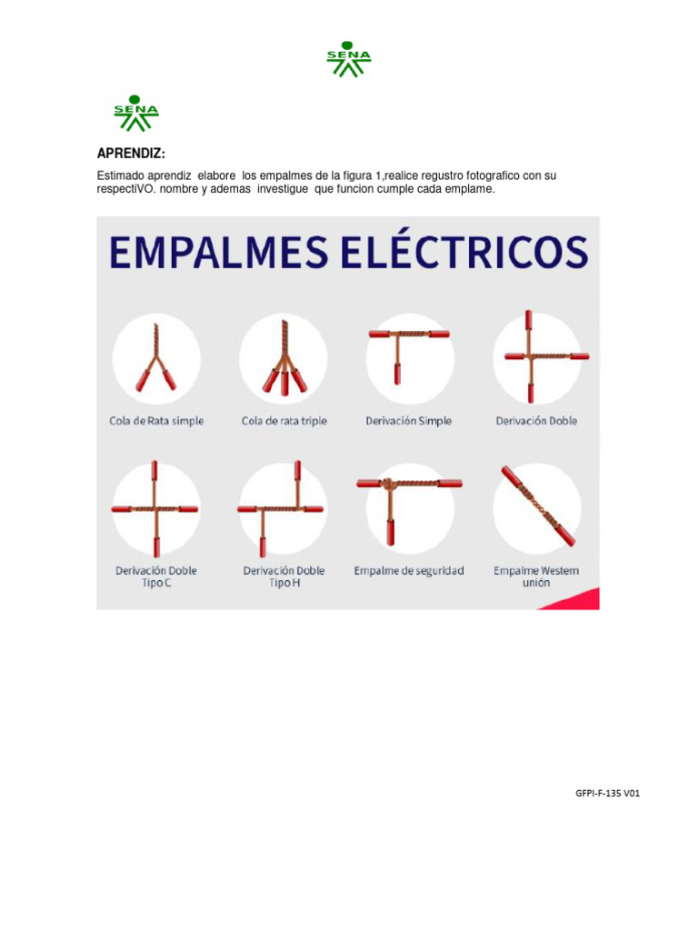 Empalmes eléctricos: guía y funciones | PDF