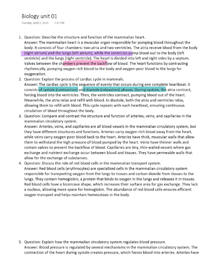 Unit 1 Bio | PDF | Gene | Genetics