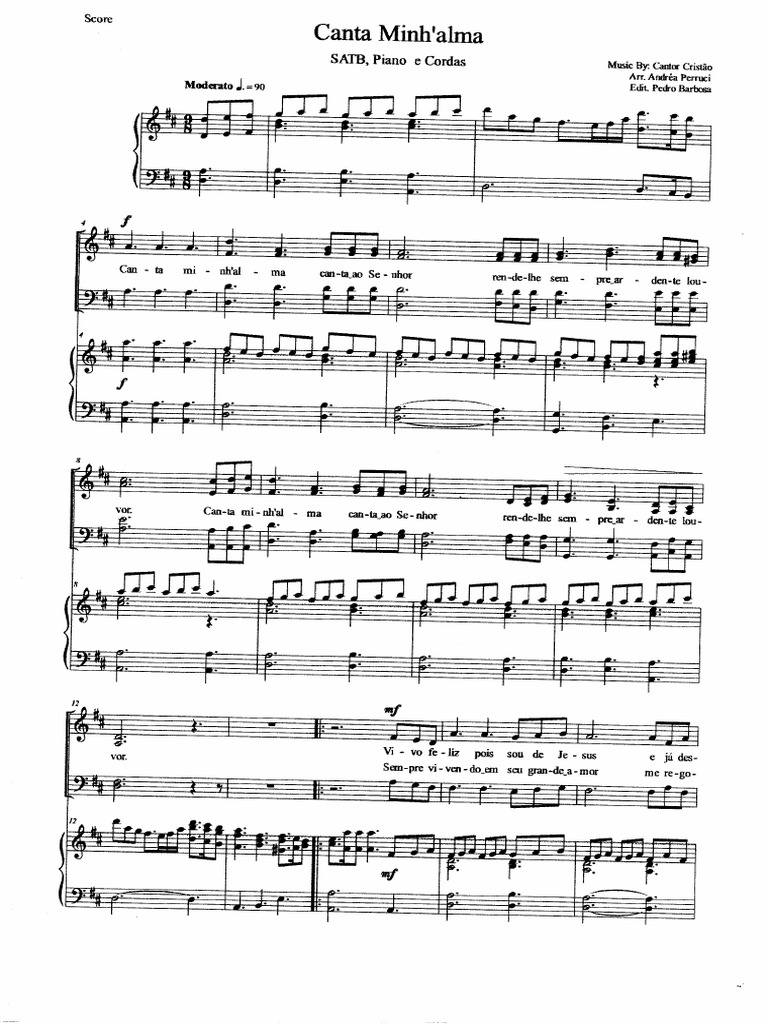 Canta Minh'Alma | PDF