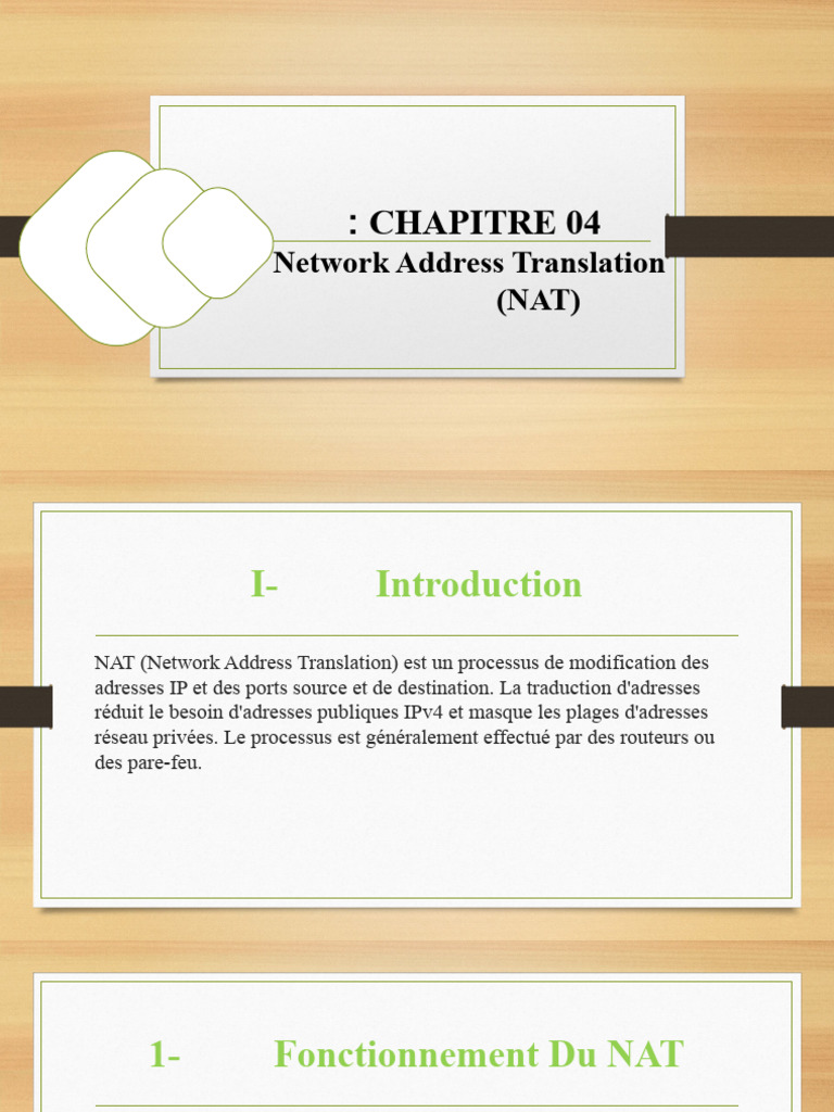 Chapitre 4 NAT | PDF | I Pv6 | Adresse IP