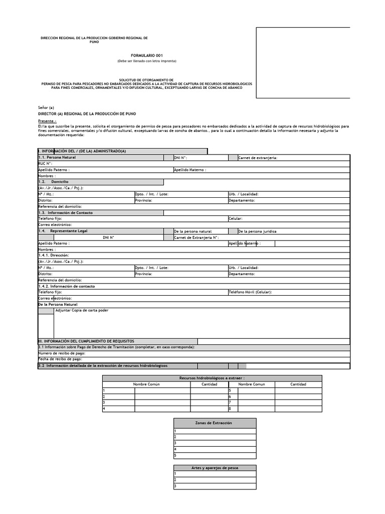 Formularios Estandarizados 1-4 | PDF | Documento de identidad