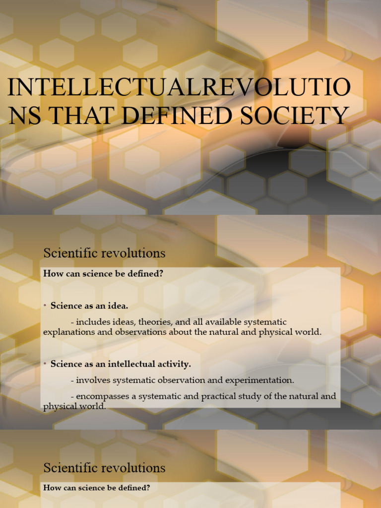 Intellectualrevolutions That Defined Society | PDF | Science | Id