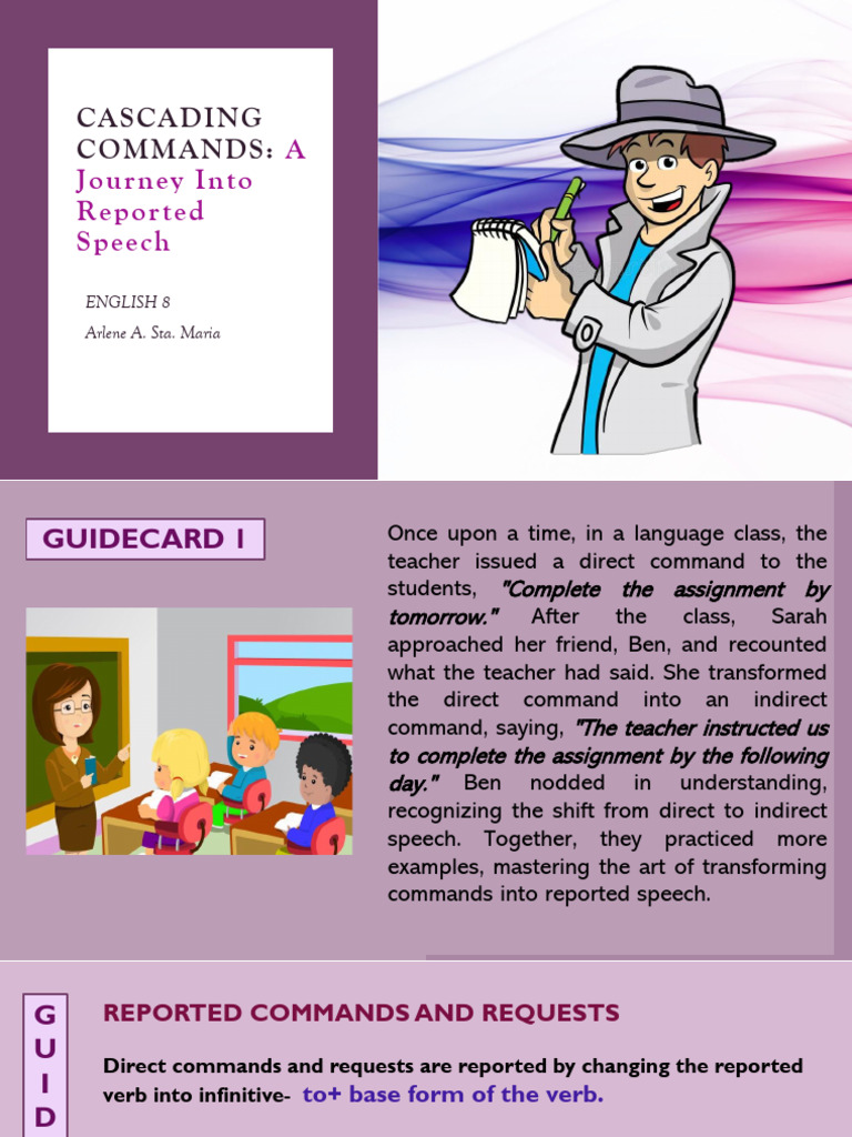 REPORTED COMMAND AND REQUEST | PDF