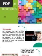 Analyzing Propaganda Techniques | PDF | Propaganda | Communication