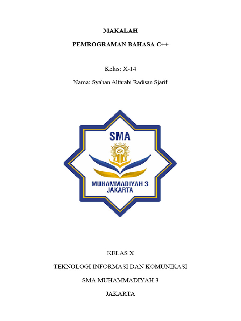 Syahan Alfarabi Radisan Sjarif - X14 - Pemrograman | PDF | Karier ...