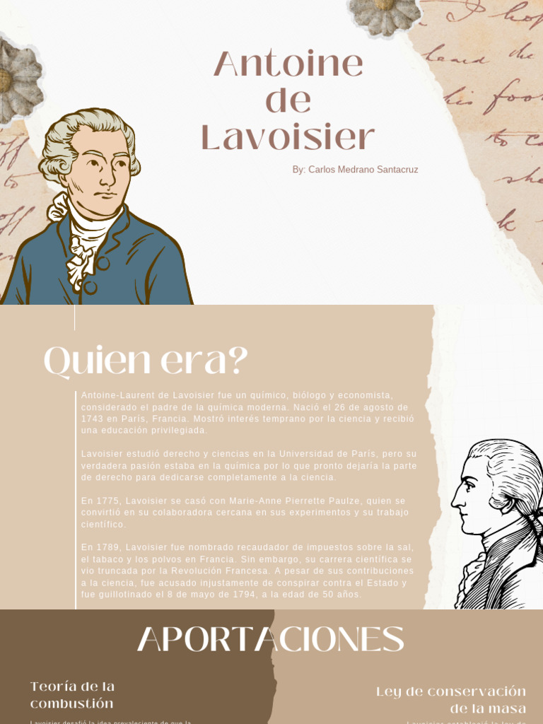 Antoine de Lavoisier | PDF | Química | Experimentar