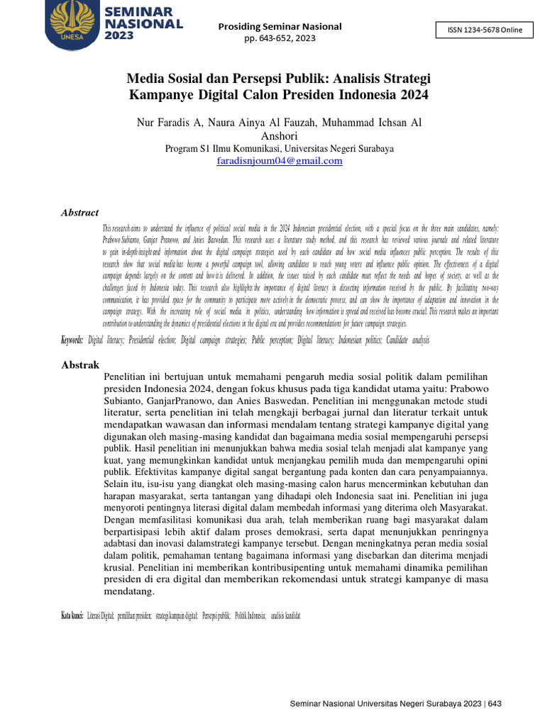 842-Article Text-3282-1-10-20231107 | PDF | Ilmu Sosial