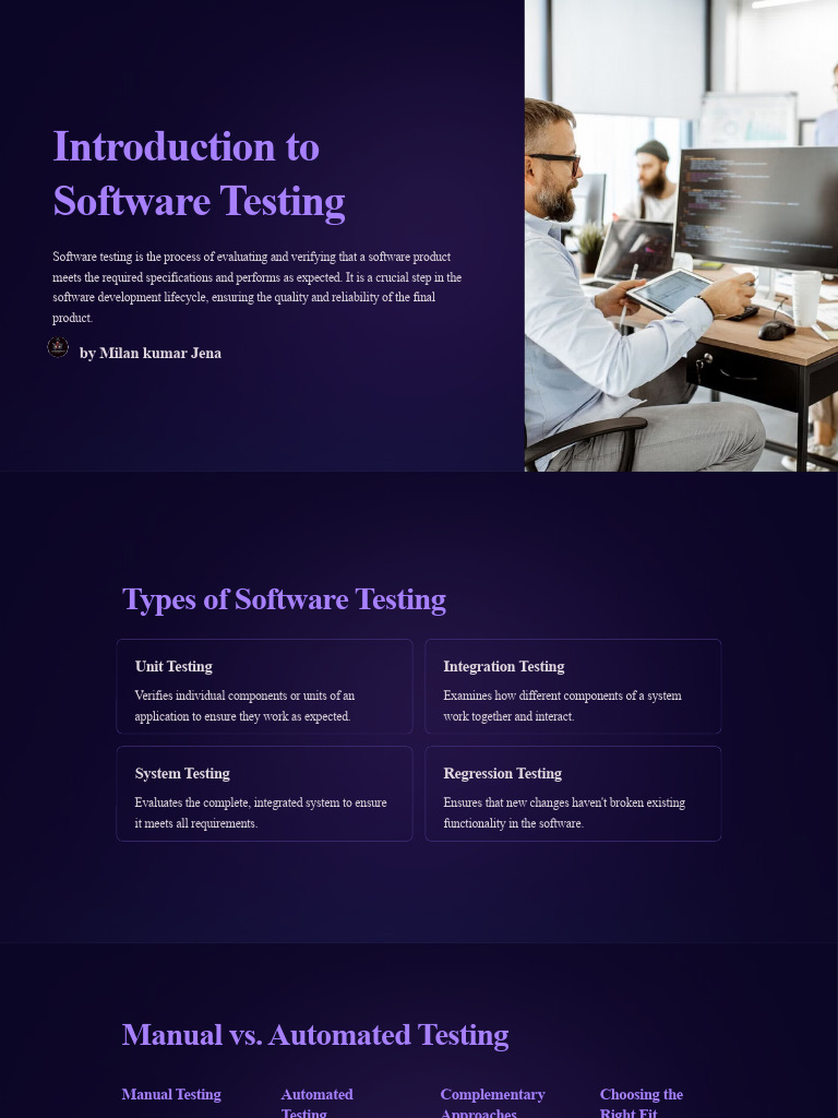 Software Testing PPT For Milan Final | PDF | Software Testing | Unit ...